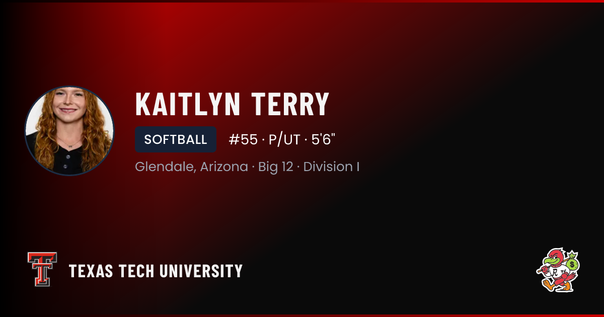Kaitlyn Terry Texas Tech University Softball NIL Deal | RallyFuel